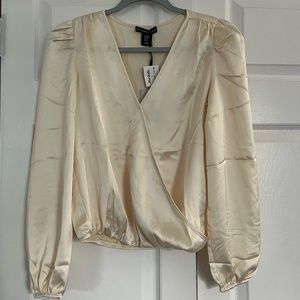 Sincerly Jules | Tops | Champagne Gold Wrap Top | Poshmark
